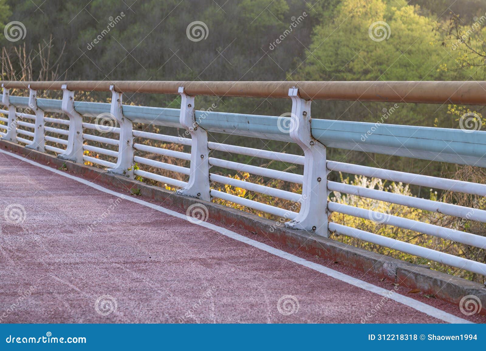 Railing and sidewalk stock photo. Image of passage, building - 312218318
