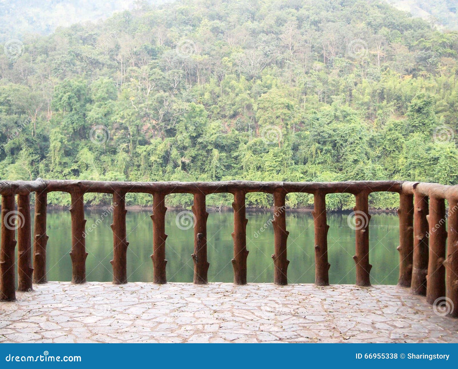 Railing of Walkway beside River Stock Photo - Image of view, path: 66955338