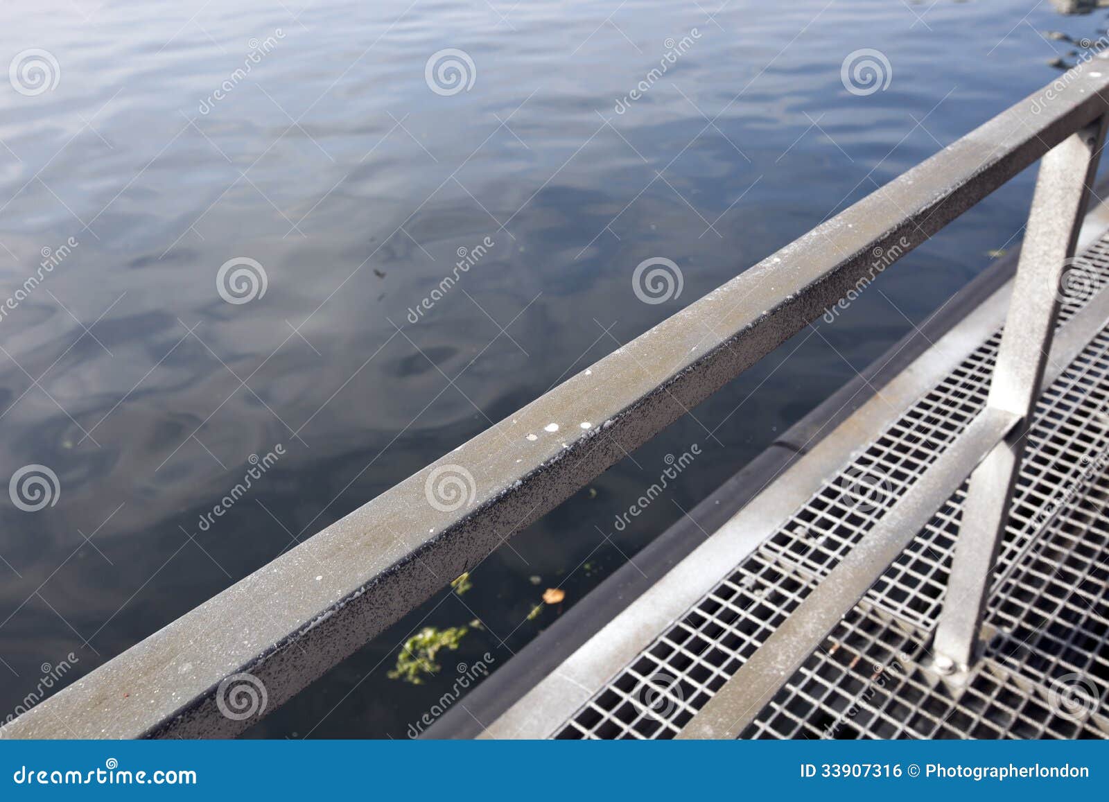 Railing by water stock photo. Image of rail, green, space - 33907316