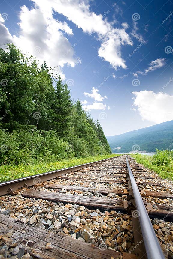 Railraod Tracks stock image. Image of tracks, landscape - 6112399