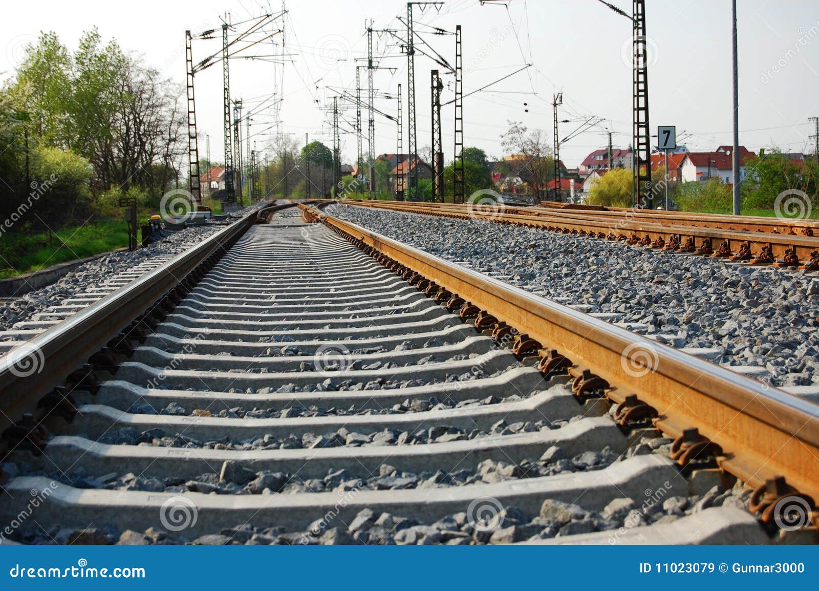 Railroad stock image. Image of transit, railway, iron - 11023079