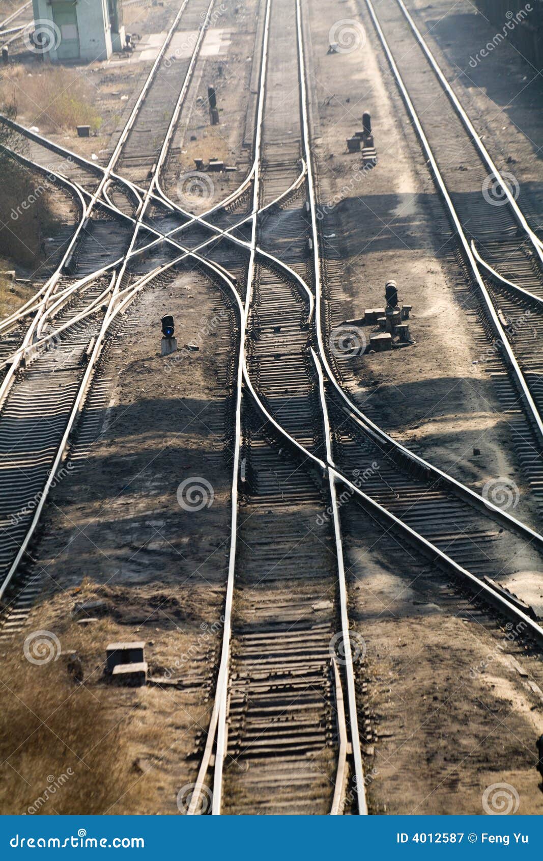 Railroad stock image. Image of steel, iron, track, crossroad - 4012587