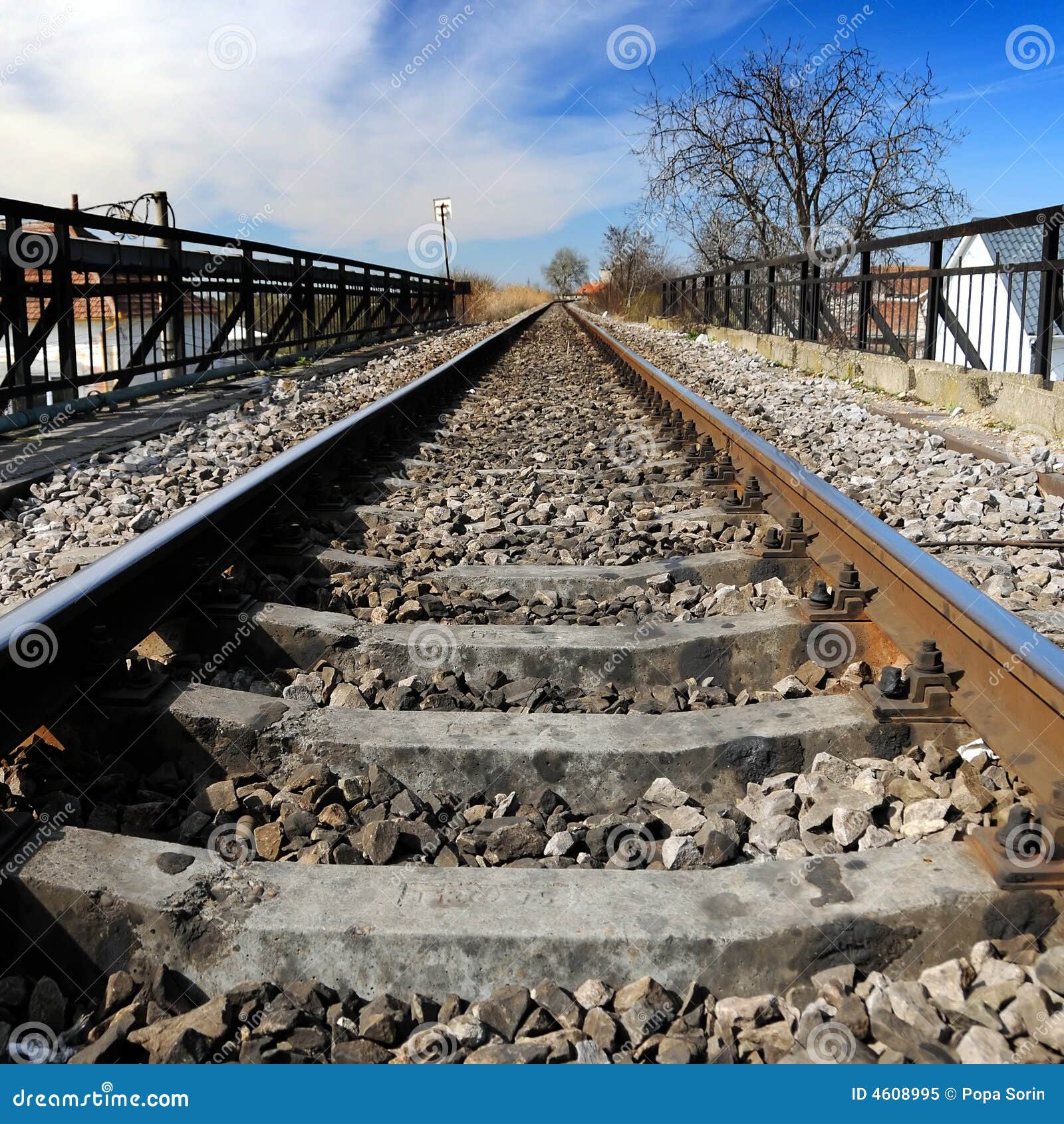 Railroad stock image. Image of evening, transportation - 4608995