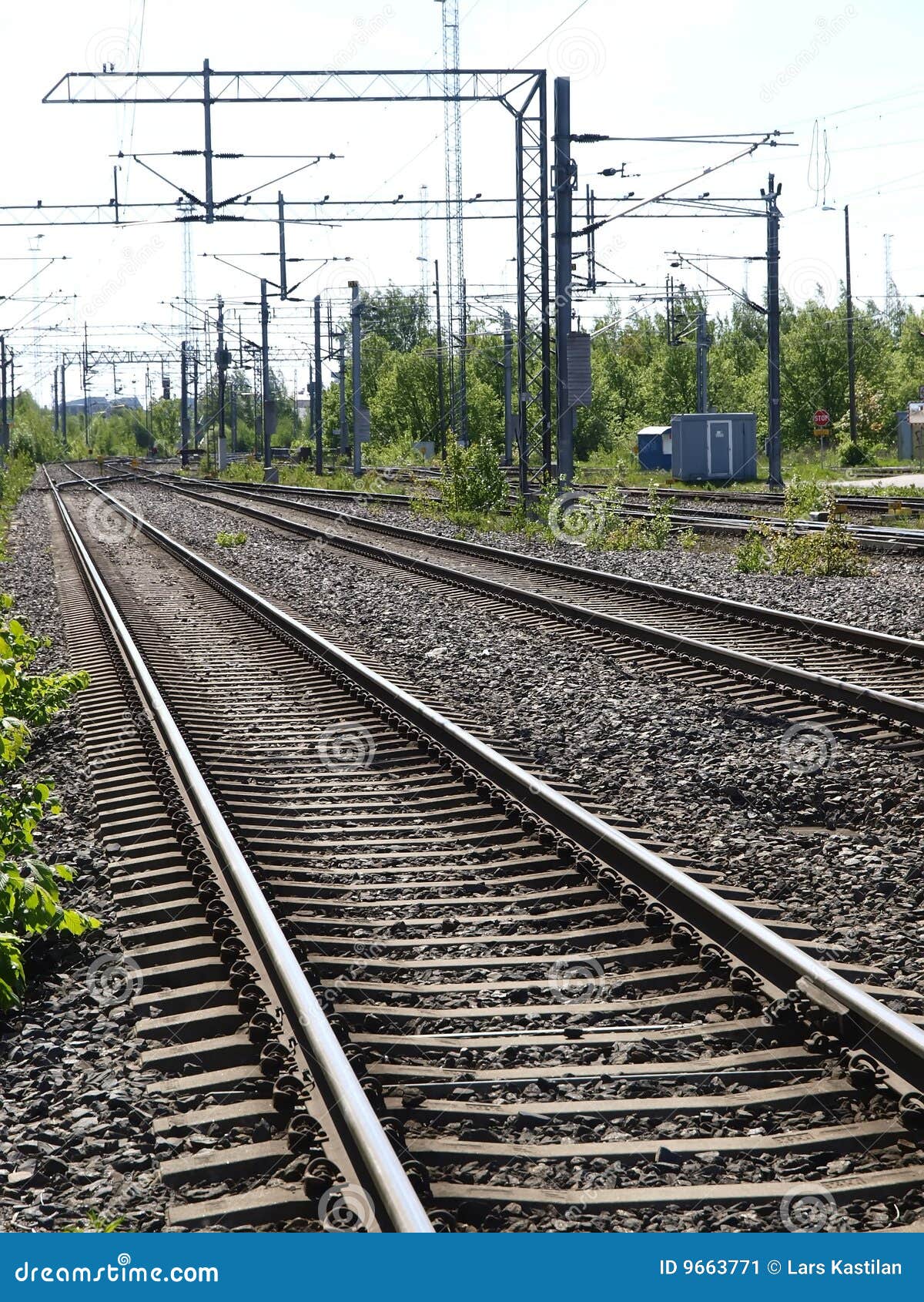 Railroad stock image. Image of iron, road, rails, tracks - 9663771