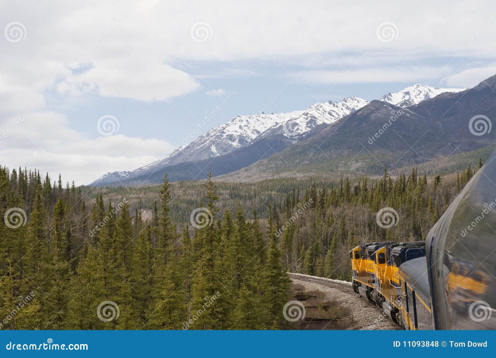 Railroad in Alaskan Wilderness Stock Photo - Image of nature, rugged ...