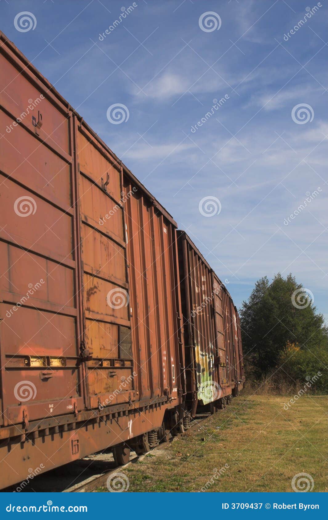 Railroad Boxcars stock image. Image of engine, yard, freightcar - 3709437