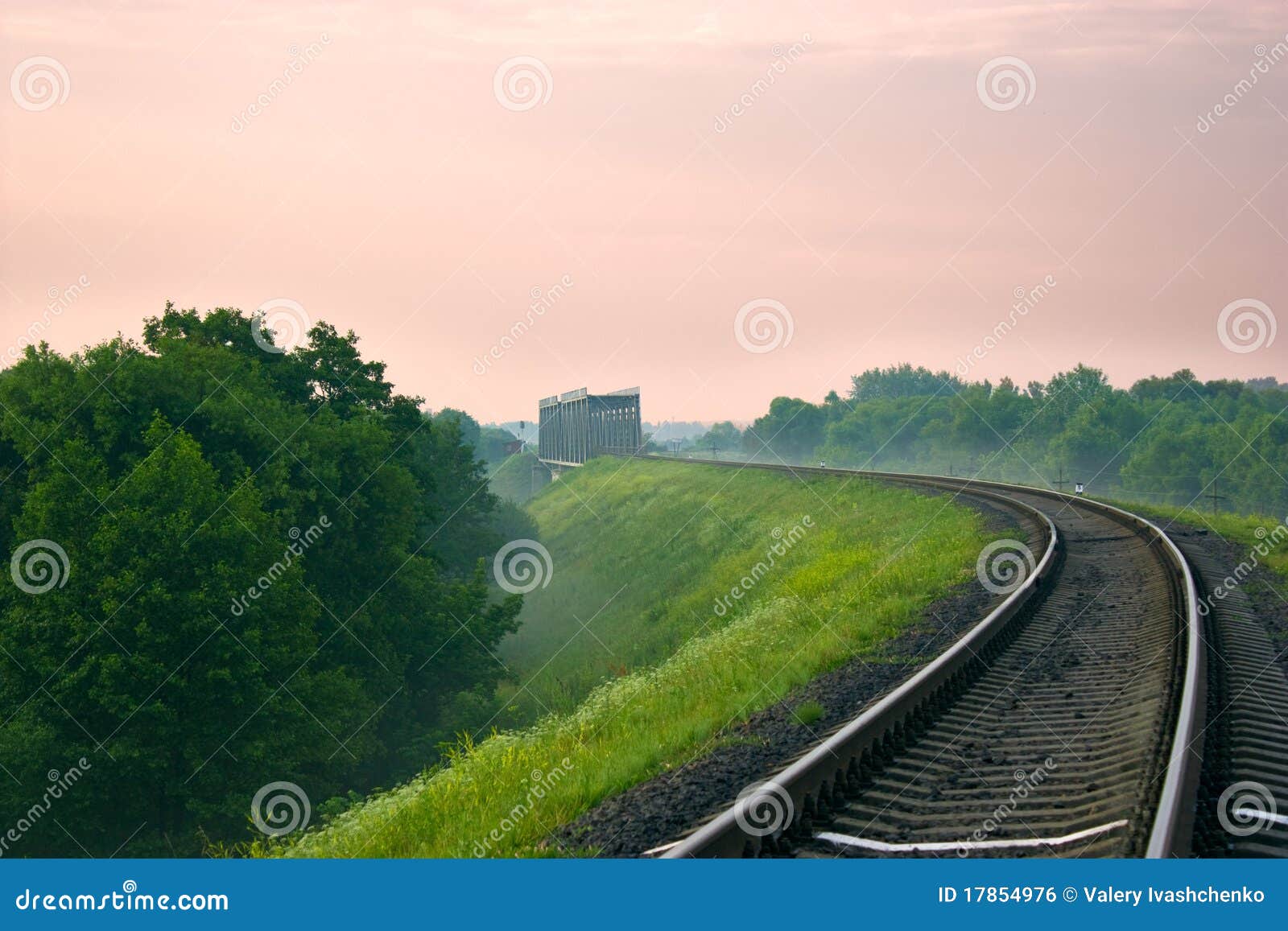 Railroad and bridge stock photo. Image of spring, outdoors - 17854976