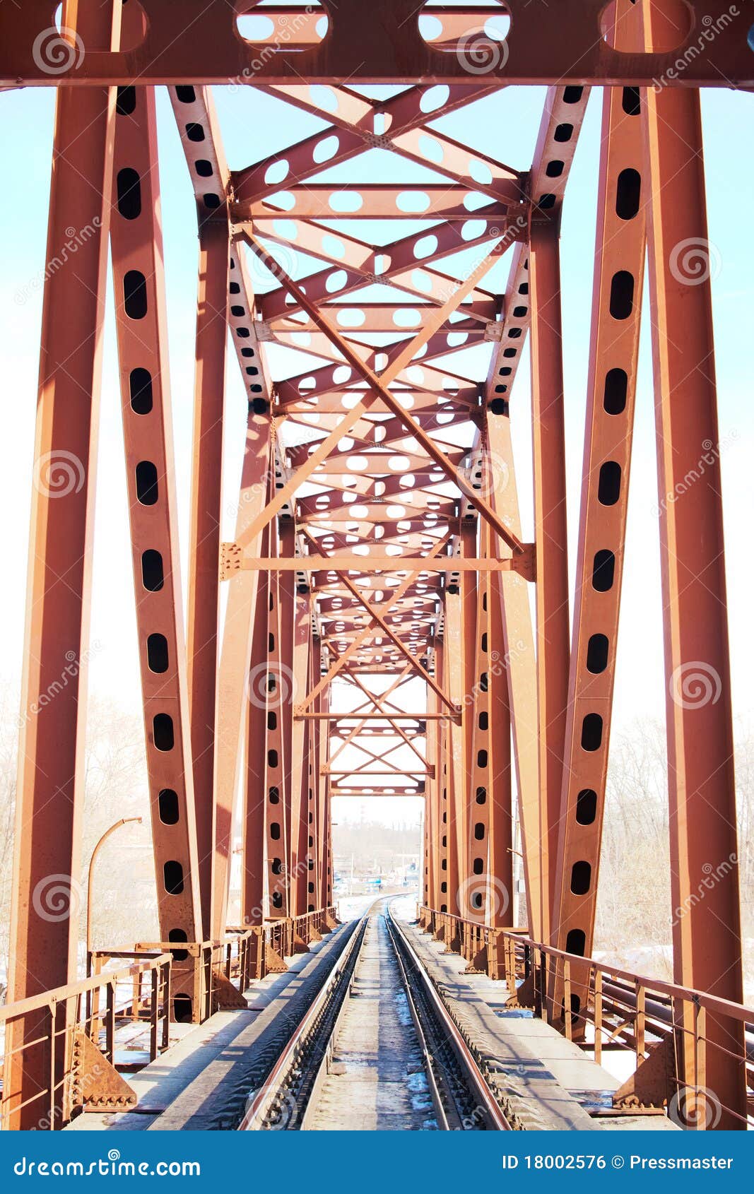 Railroad Bridge stock photo. Image of season, platform - 18002576