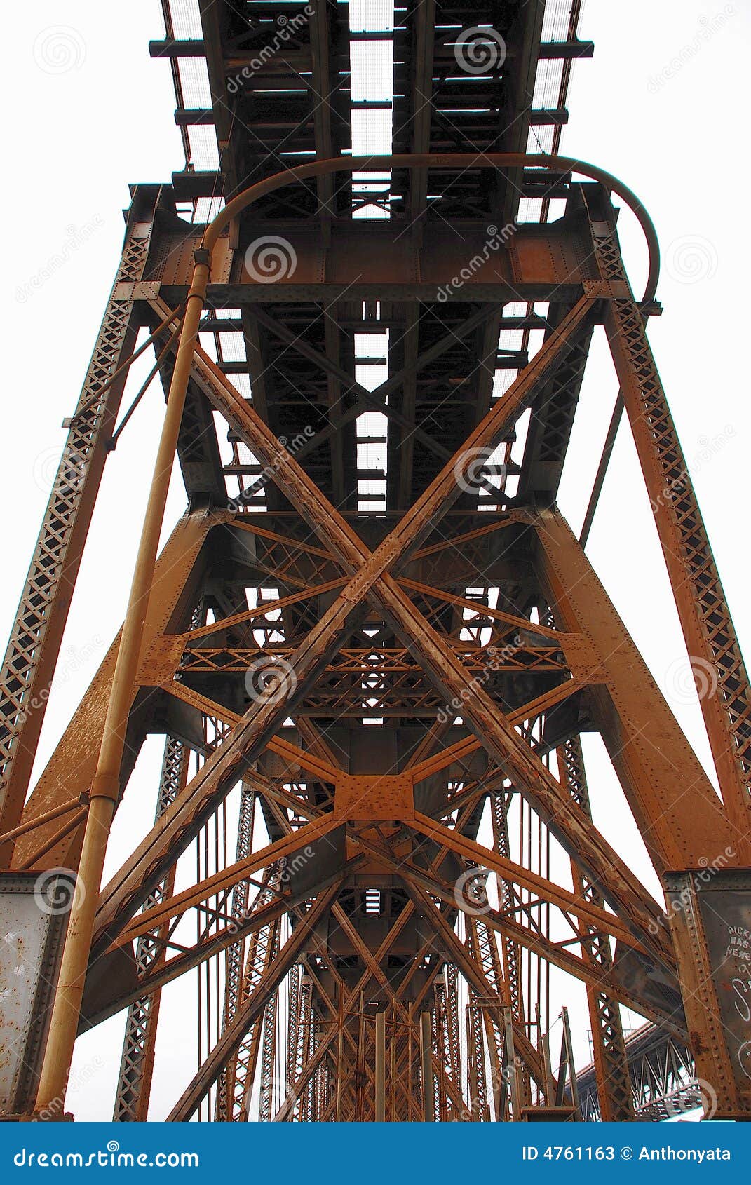 Railroad Bridge stock image. Image of columns, steel, benicia - 4761163