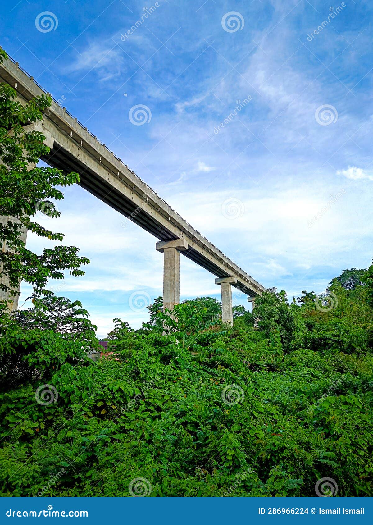 Railroad Bridge and Blue Sky Stock Photo - Image of bridge, sunlight ...