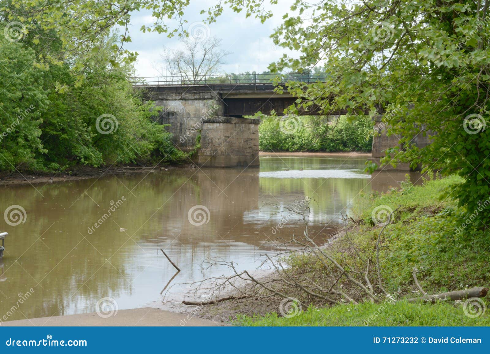 Railroad bridge stock photo. Image of supports, concrete - 71273232