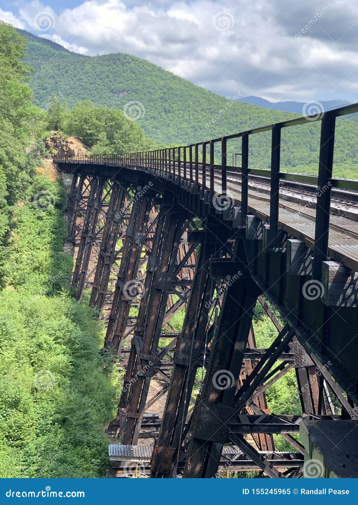 Railroad bridge stock image. Image of train, track, railway - 155245965