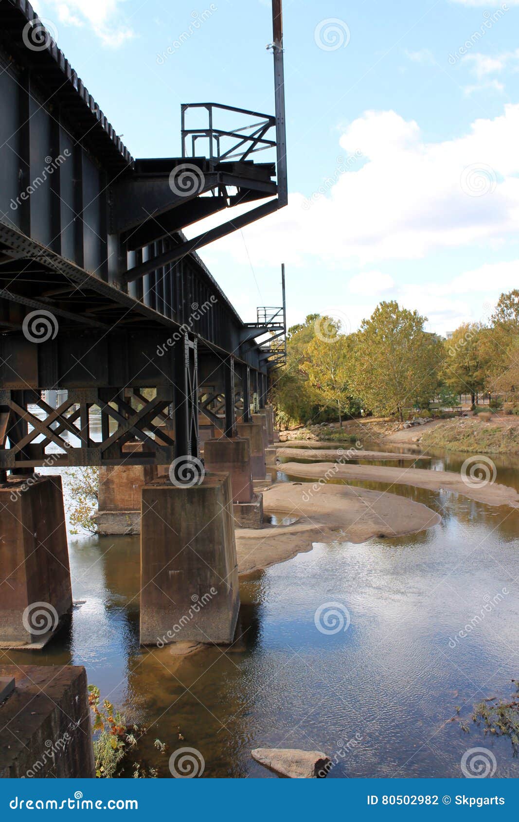 Railroad Bridge Over James River Stock Photo - Image of travel ...