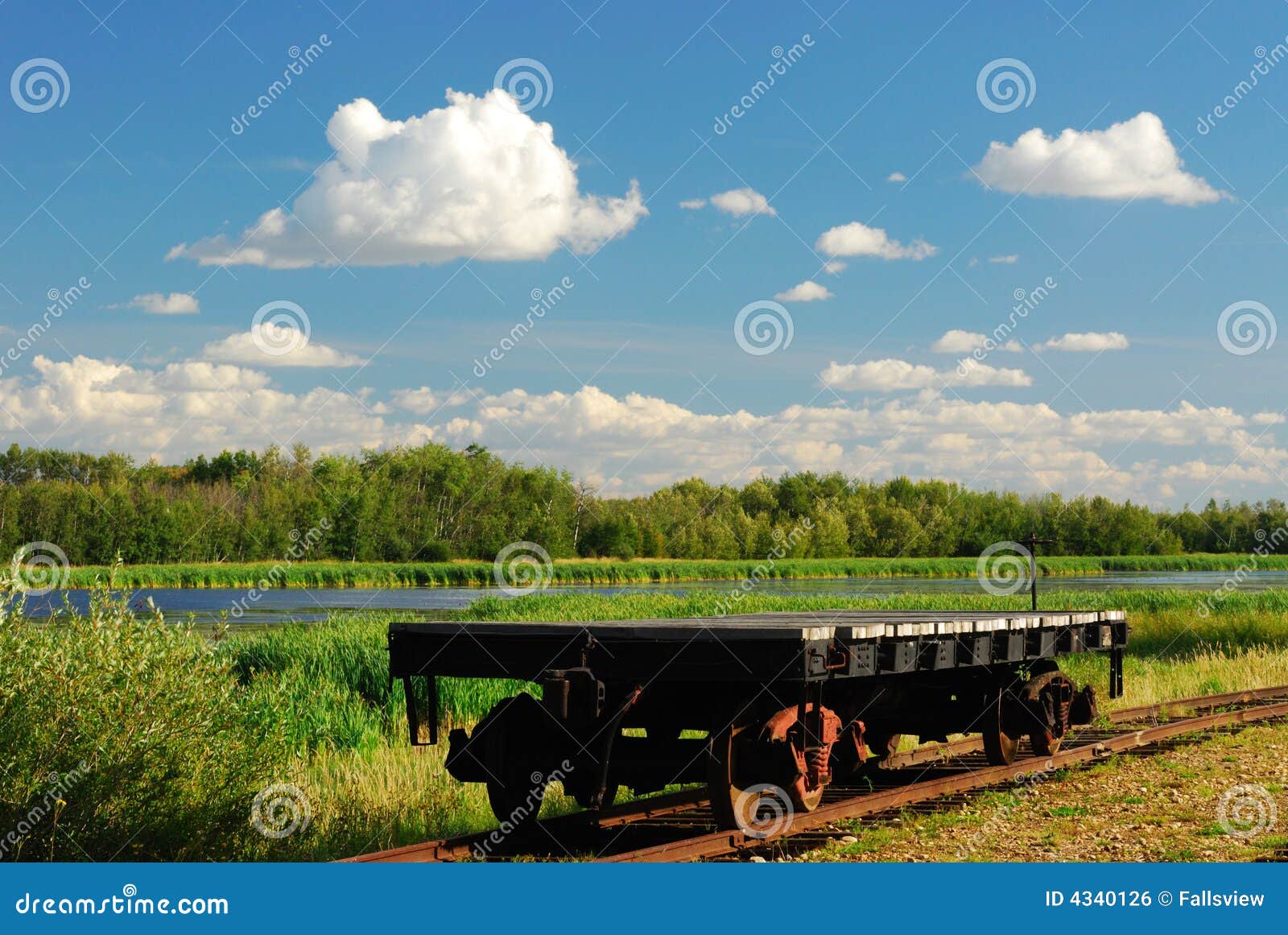 Railroad And Cart Stock Photography | CartoonDealer.com #4340126