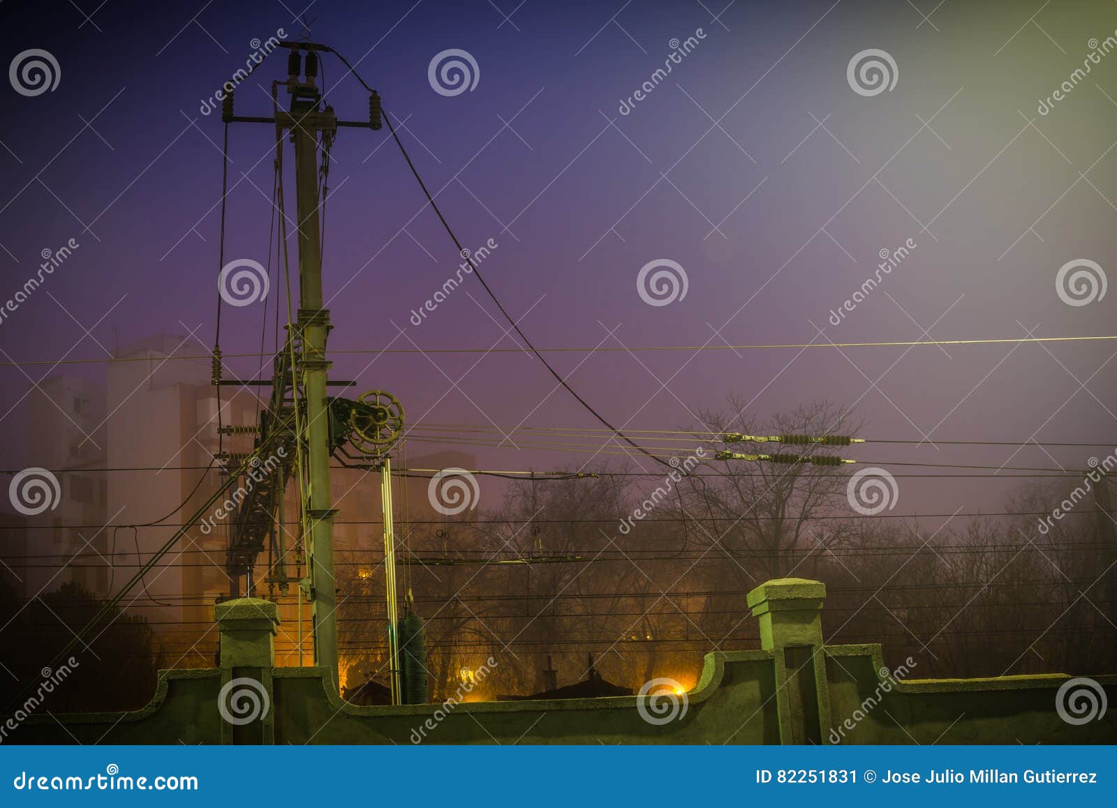 Railroad Chain in the Night Stock Image - Image of chain, railroads ...