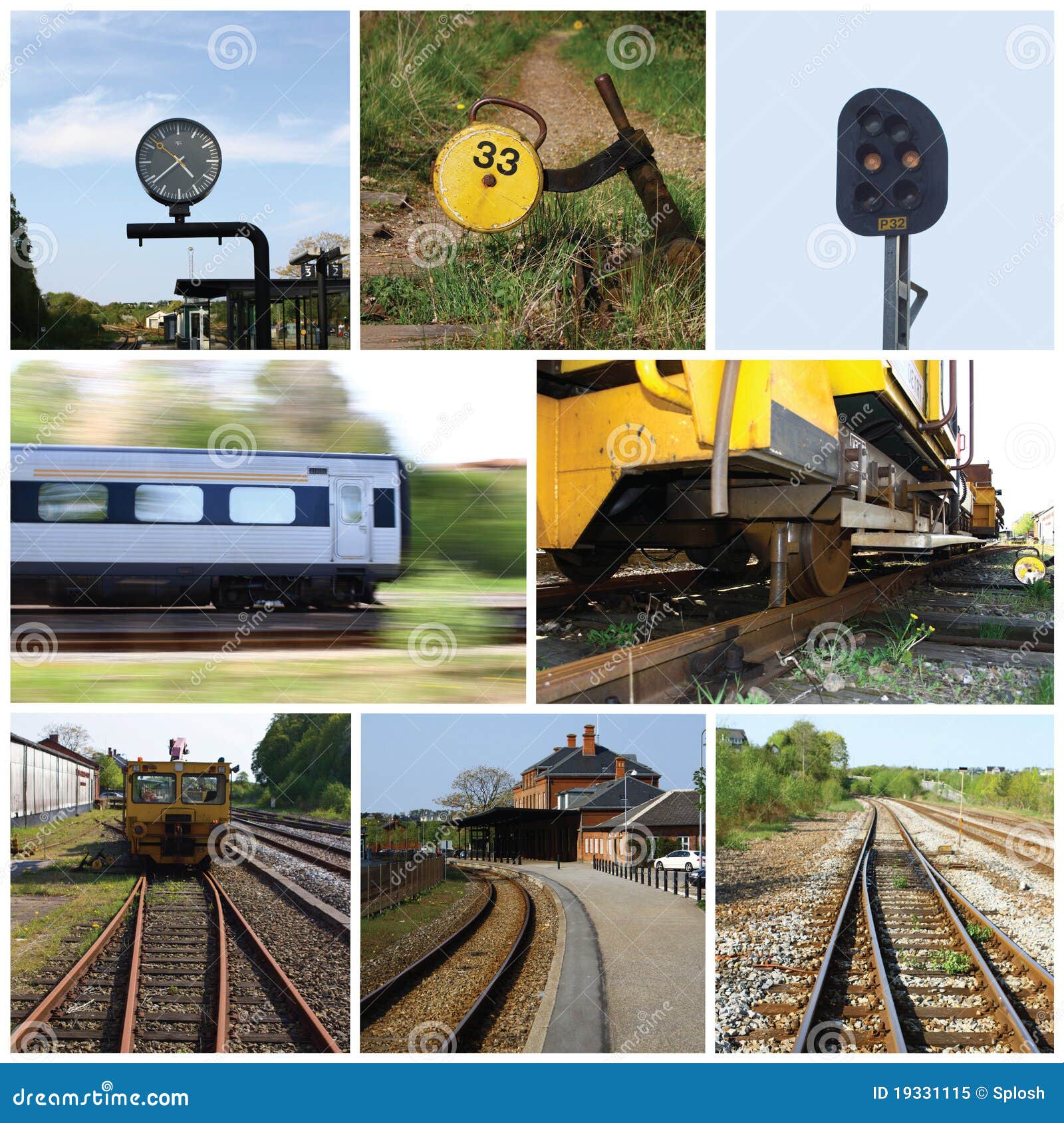 Railroad collage stock image. Image of collage, compilation - 19331115