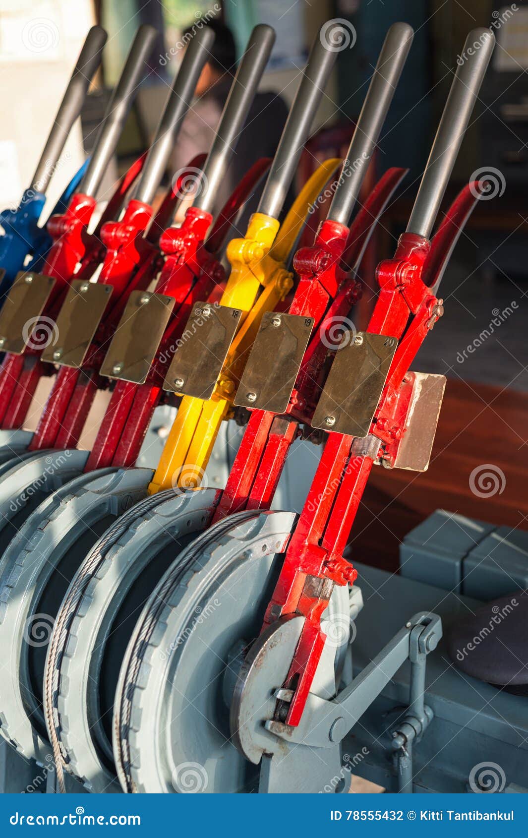 Railroad Controller in Train Station Stock Photo - Image of device ...