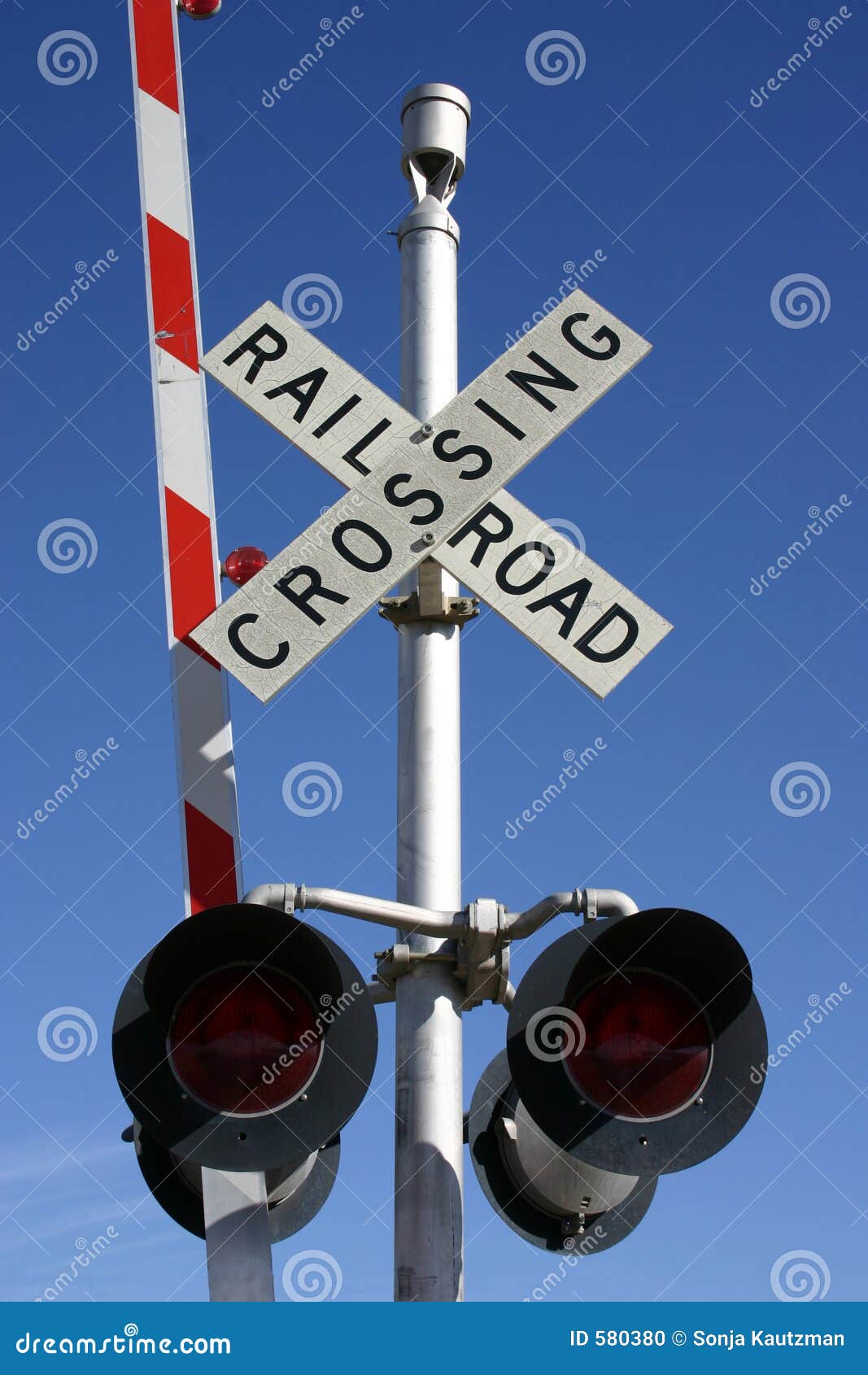 Railroad Crossing stock photo. Image of safety, crossing - 580380
