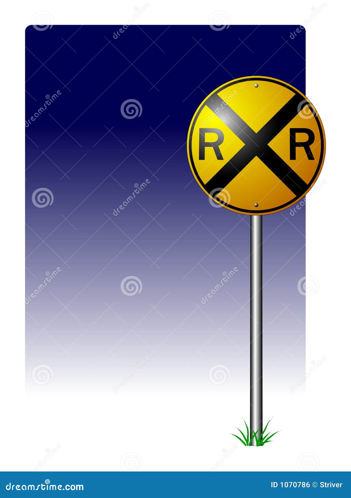 Train Crossing Sign Stock Illustrations – 4,051 Train Crossing Sign ...