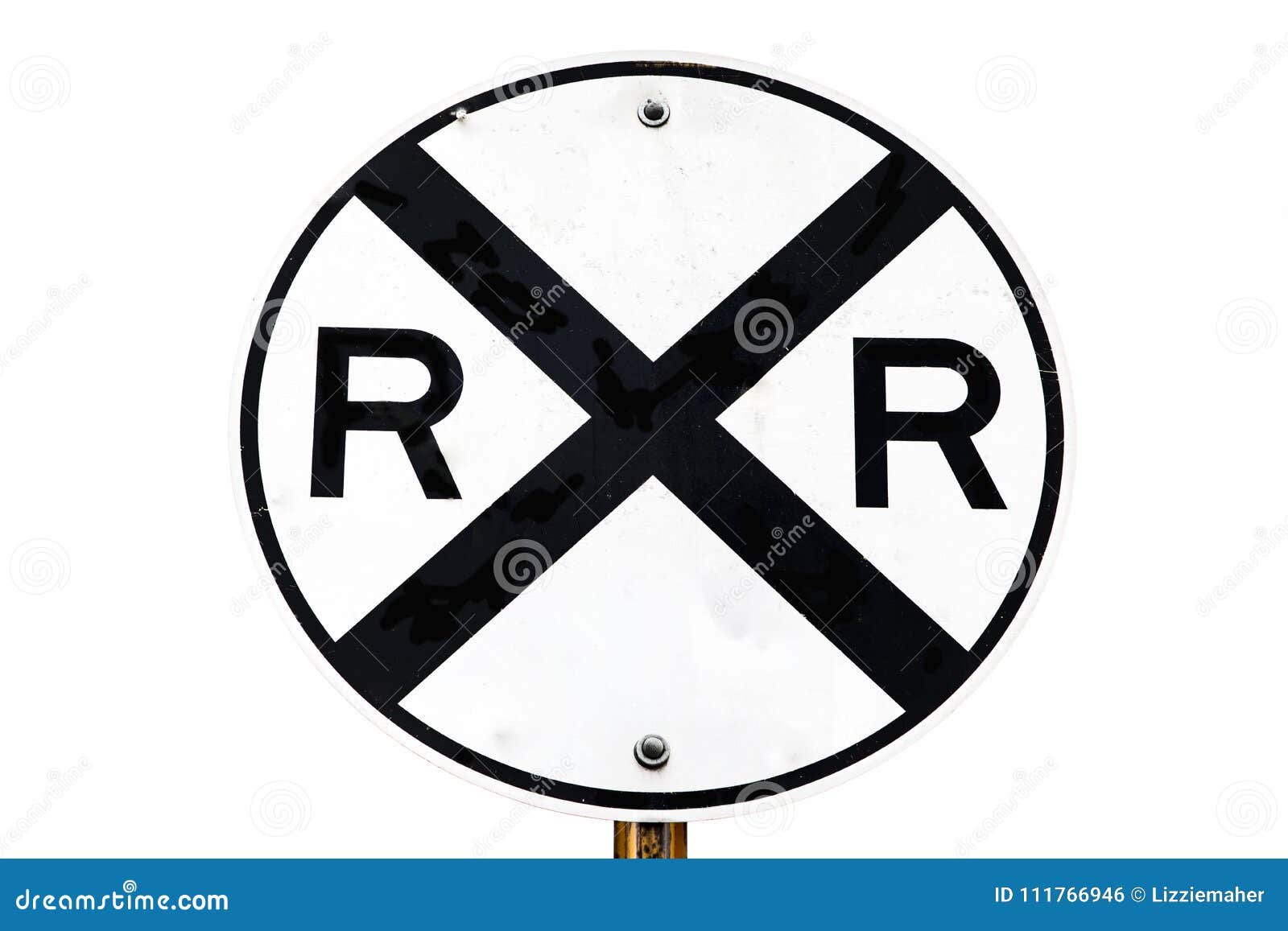 Railroad Crossing Sign Stock Photography | CartoonDealer.com #111766946