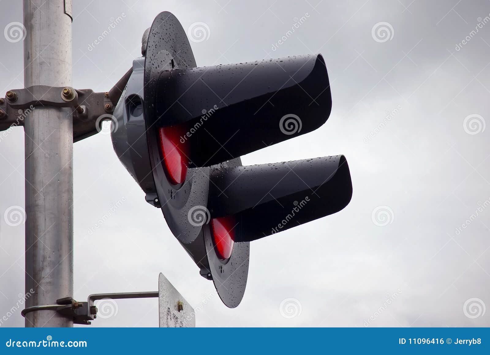 Overhead Railroad Signal And Sign Cantilever Royalty-Free Stock ...