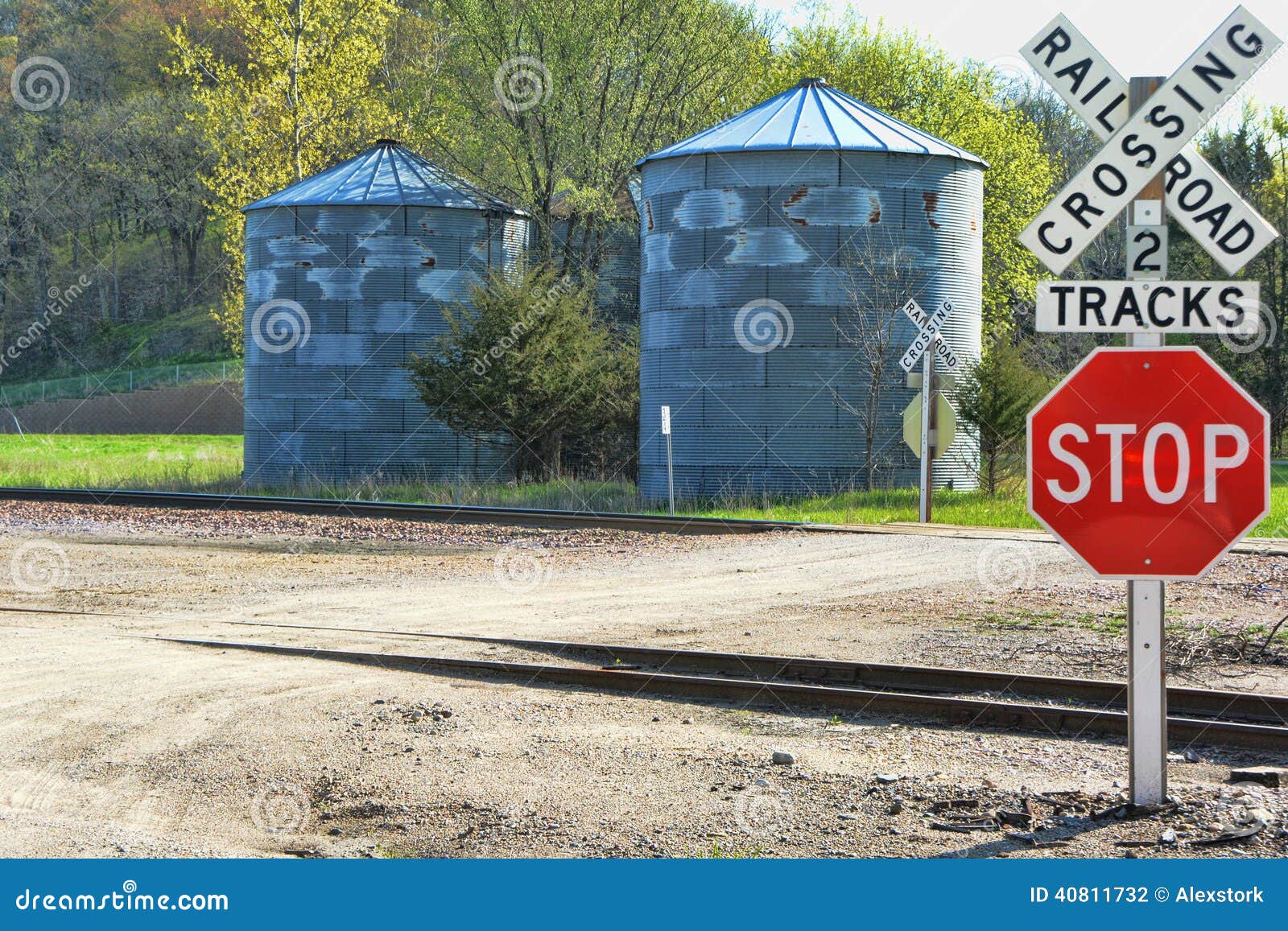 Railroad Crossing Signs Stock Photography | CartoonDealer.com #40811732