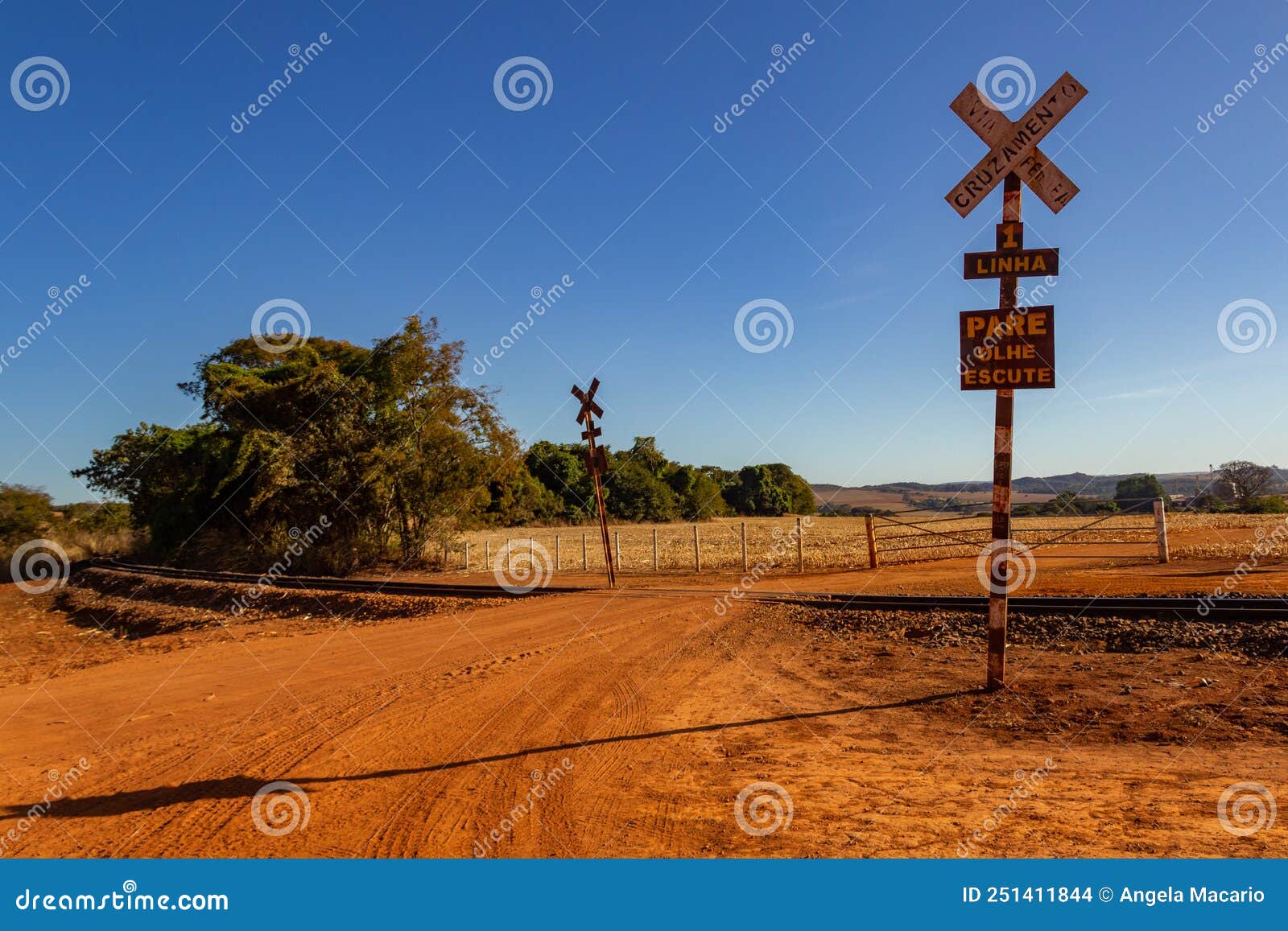 Level Crossing Warning Signal in Brazil. Stock Photo - Image of ... Level Crossing Warning Signal in Brazil. Stock Photo - Image of ...