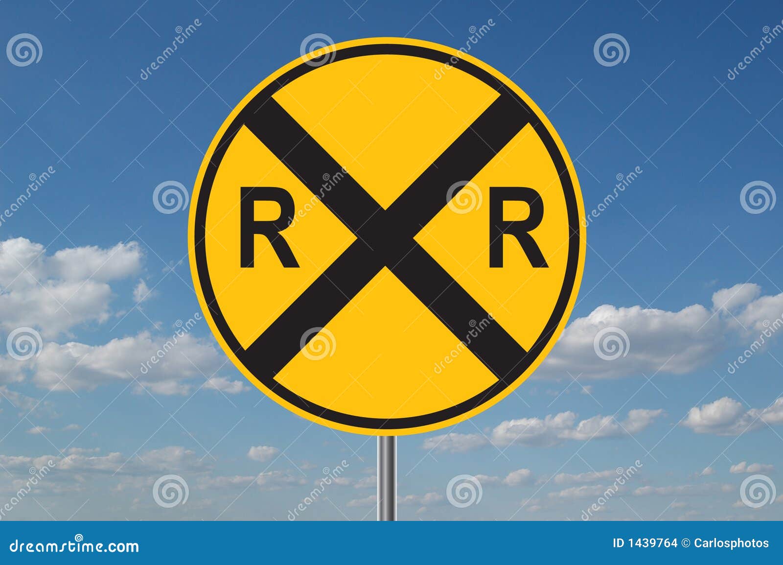 Railroad Warning Icon On White Background. Railroad Warning Symbol ...