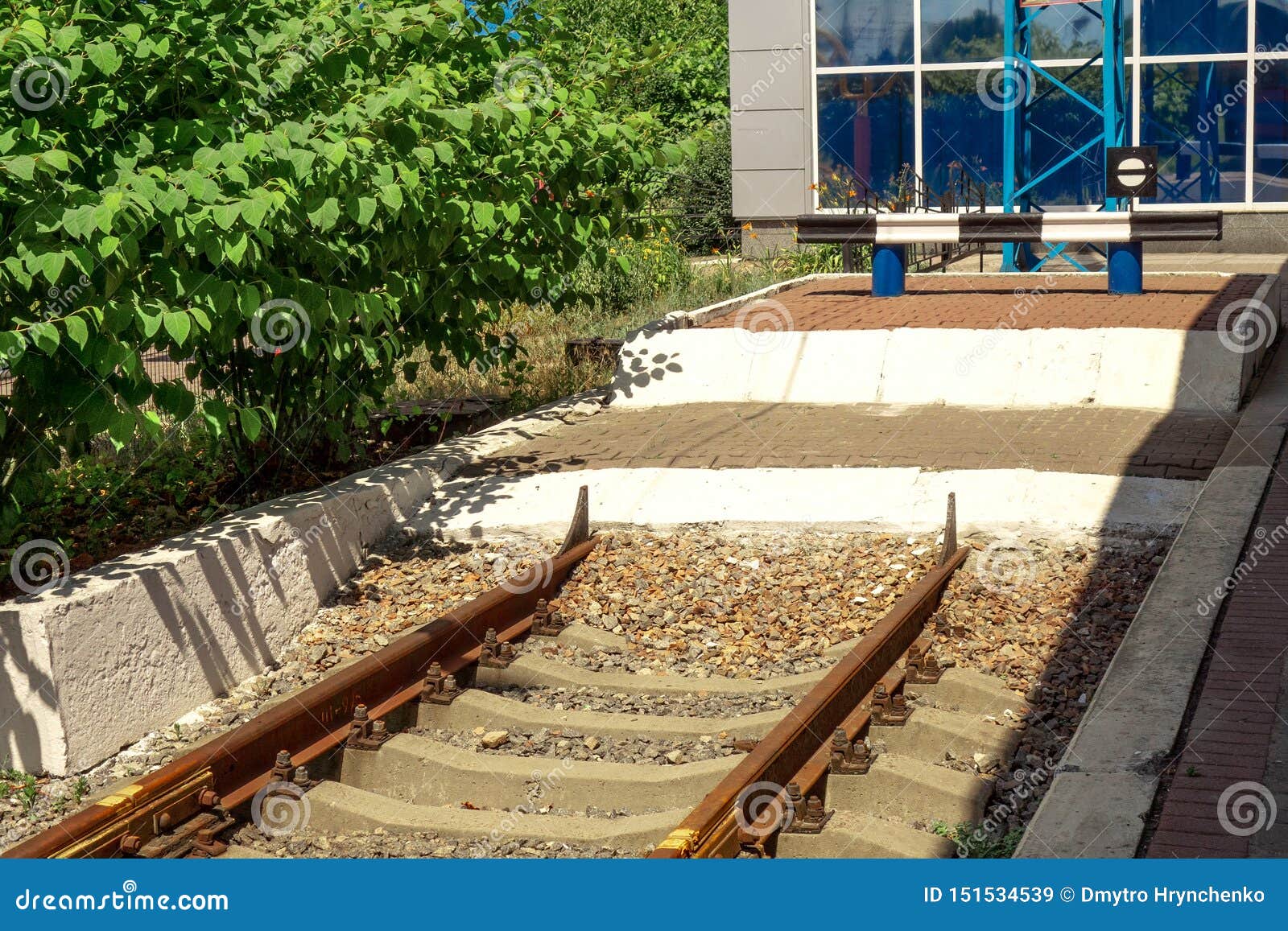 Railroad Dead End Siding. Concept of Limitation and Final Stock Image ...