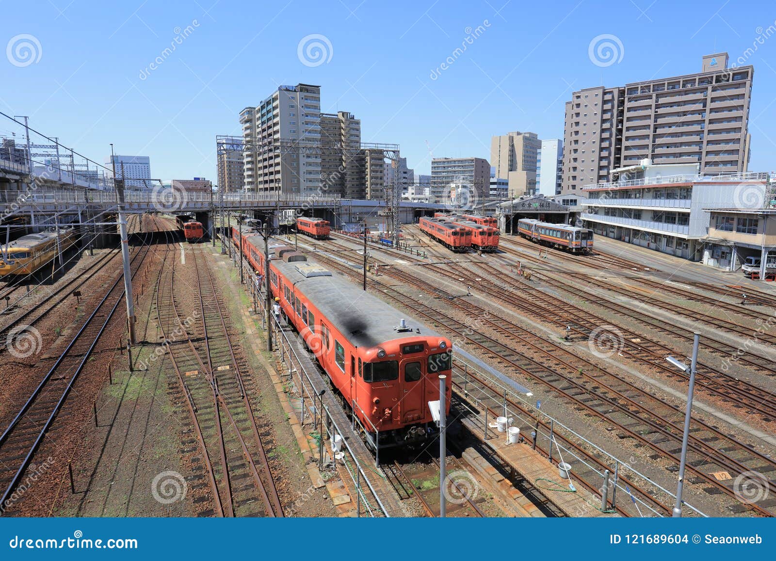 The Railroad Depot for Repair and Maintenance Editorial Stock Image ...