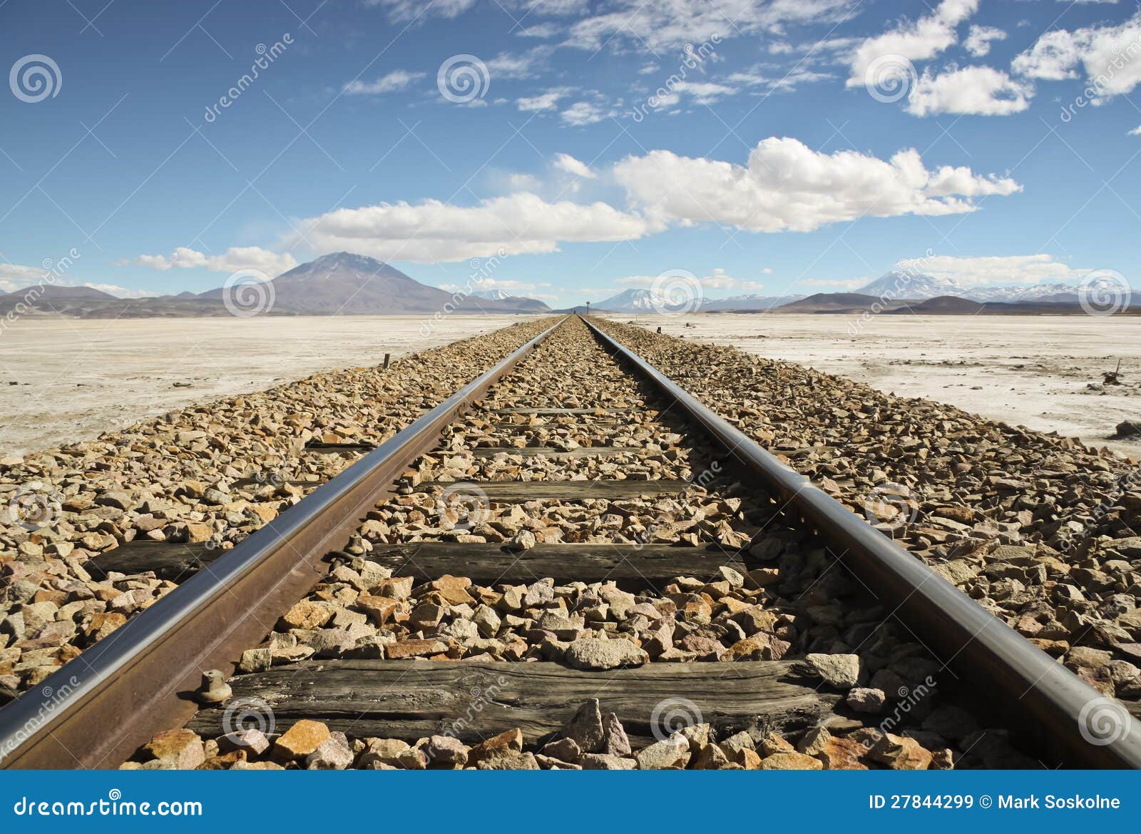 Railroad in the Desert stock image. Image of train, south - 27844299