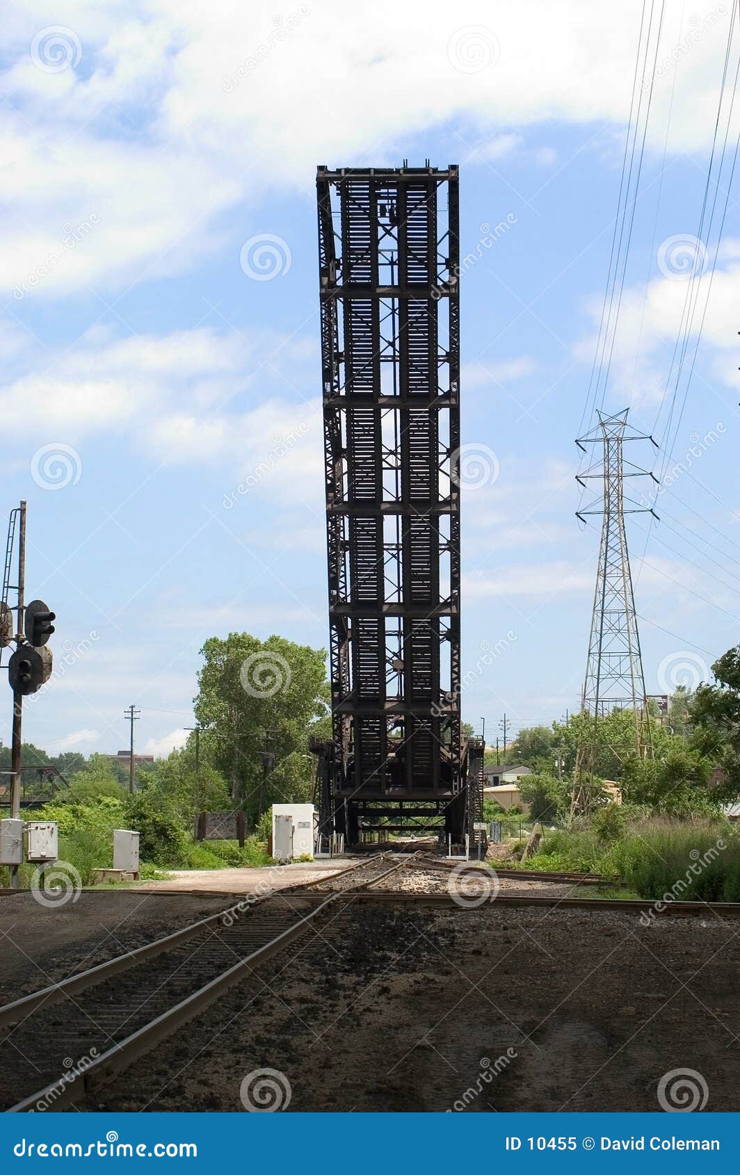 Railroad Draw Bridge stock image. Image of river, train - 10455