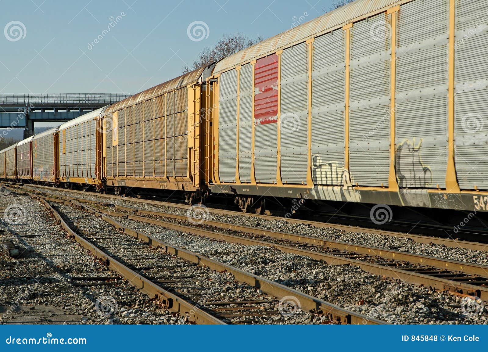 Railroad Freight Train stock photo. Image of carriers, train - 845848