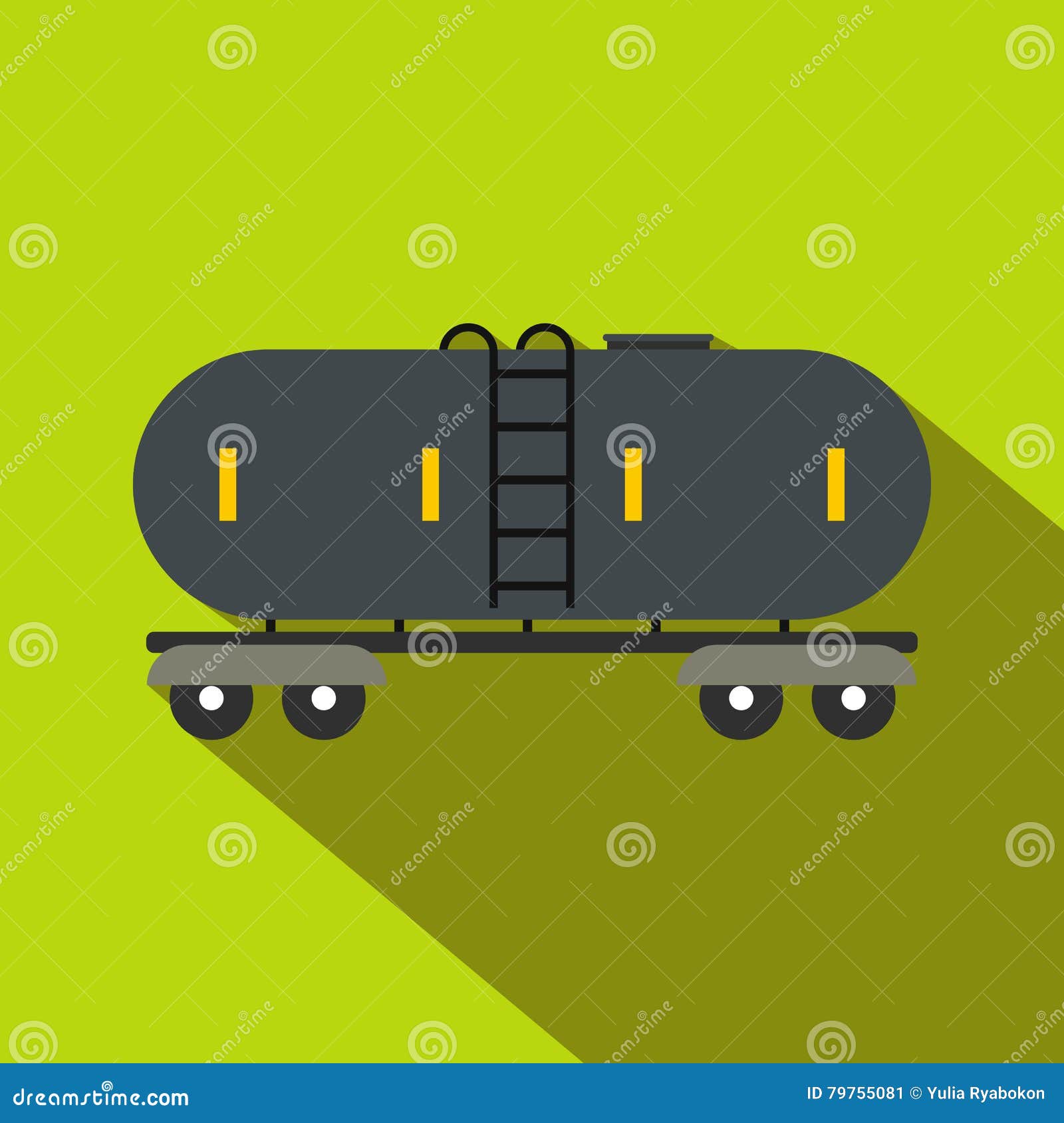 Railroad Gasoline And Oil Tank Car Line Icon, Oil Industry Concept ...