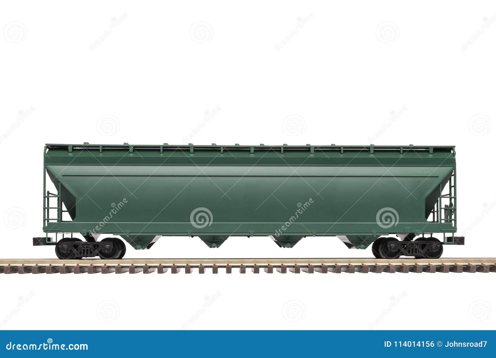 Railroad Grain Hopper on Track Stock Photo - Image of flow, container ...