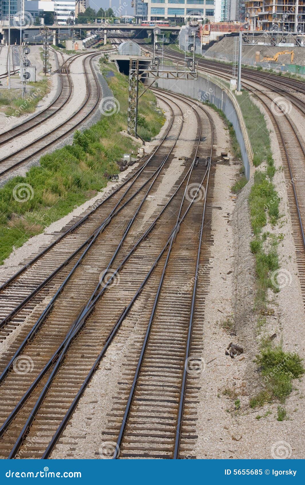 Railroad infrastructure stock image. Image of industry - 5655685