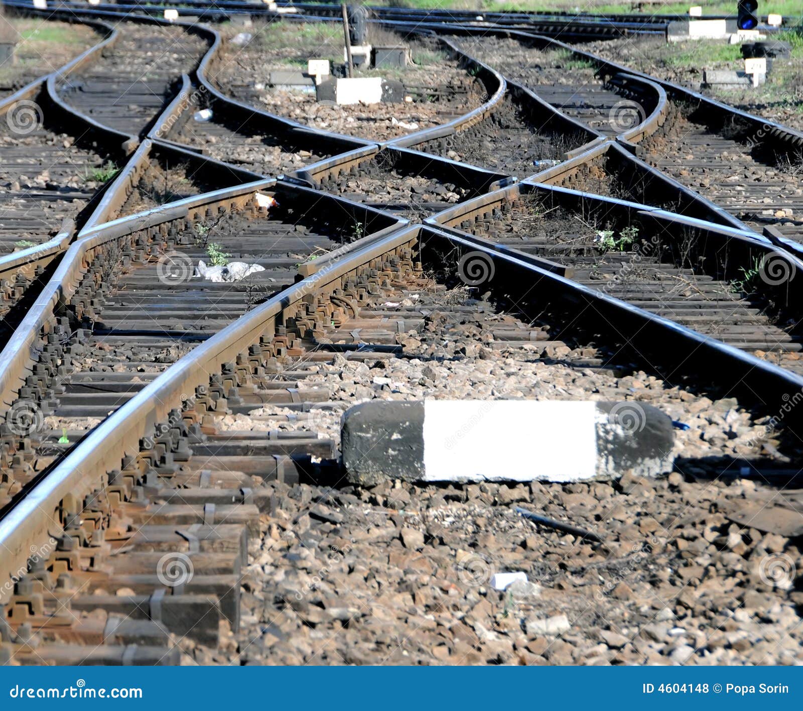 Railroad junction stock photo. Image of metaphor, connection - 4604148