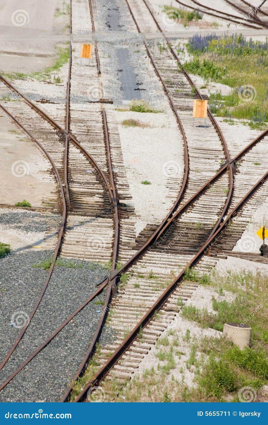 Railroad junction stock image. Image of railway, line - 5655711