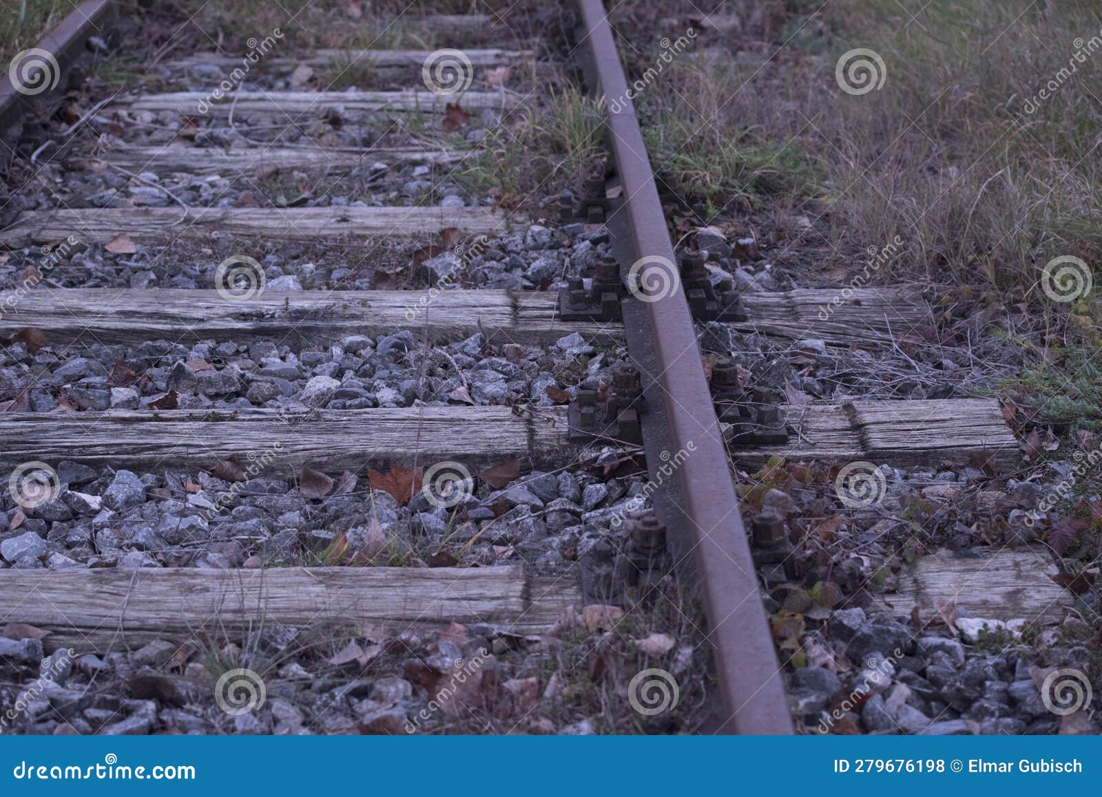 Railroad Line for Rail Bound and Train Traffic Stock Photo - Image of ...