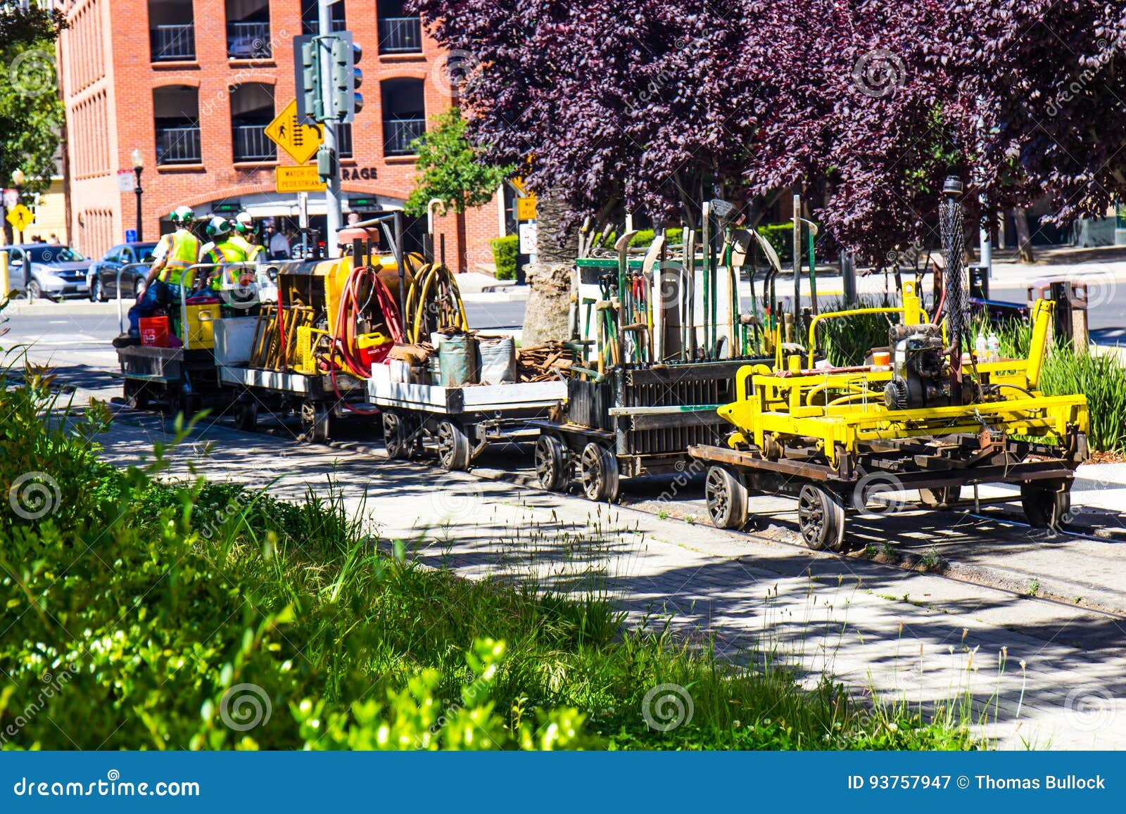 CSX Railroad Maintenance Crew Workers Editorial Image | CartoonDealer ...