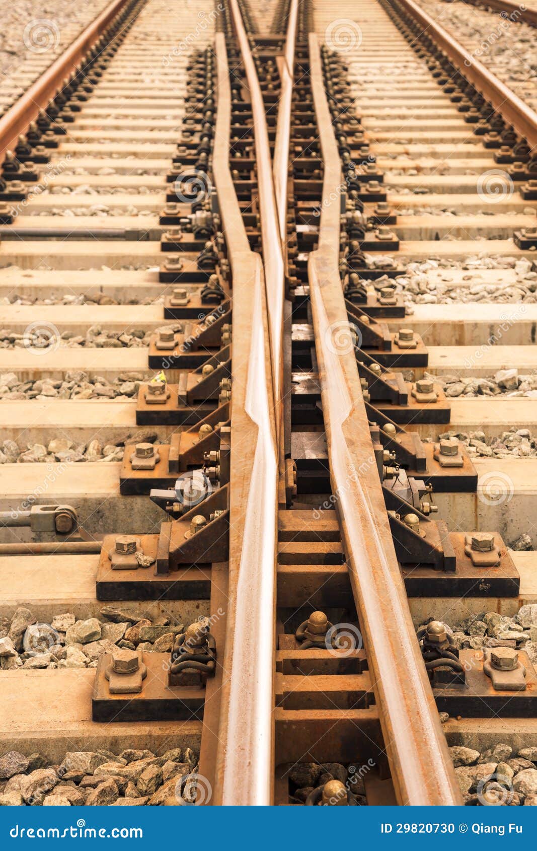 Railroad stock photo. Image of railway, metal, road, stone - 29820730