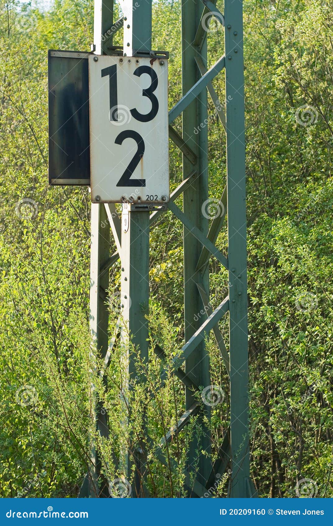 Railroad Mileage Marker stock photo. Image of railroad - 20209160