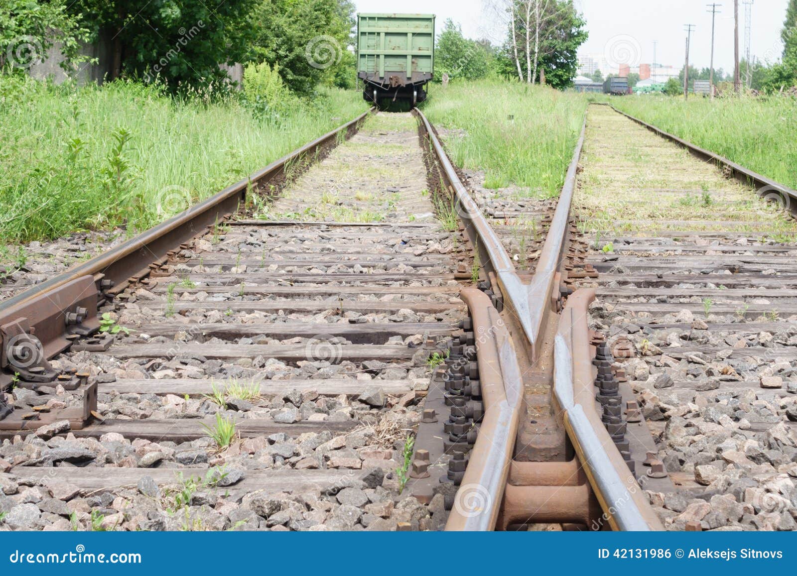Railroad. Move forward! stock photo. Image of junction - 42131986