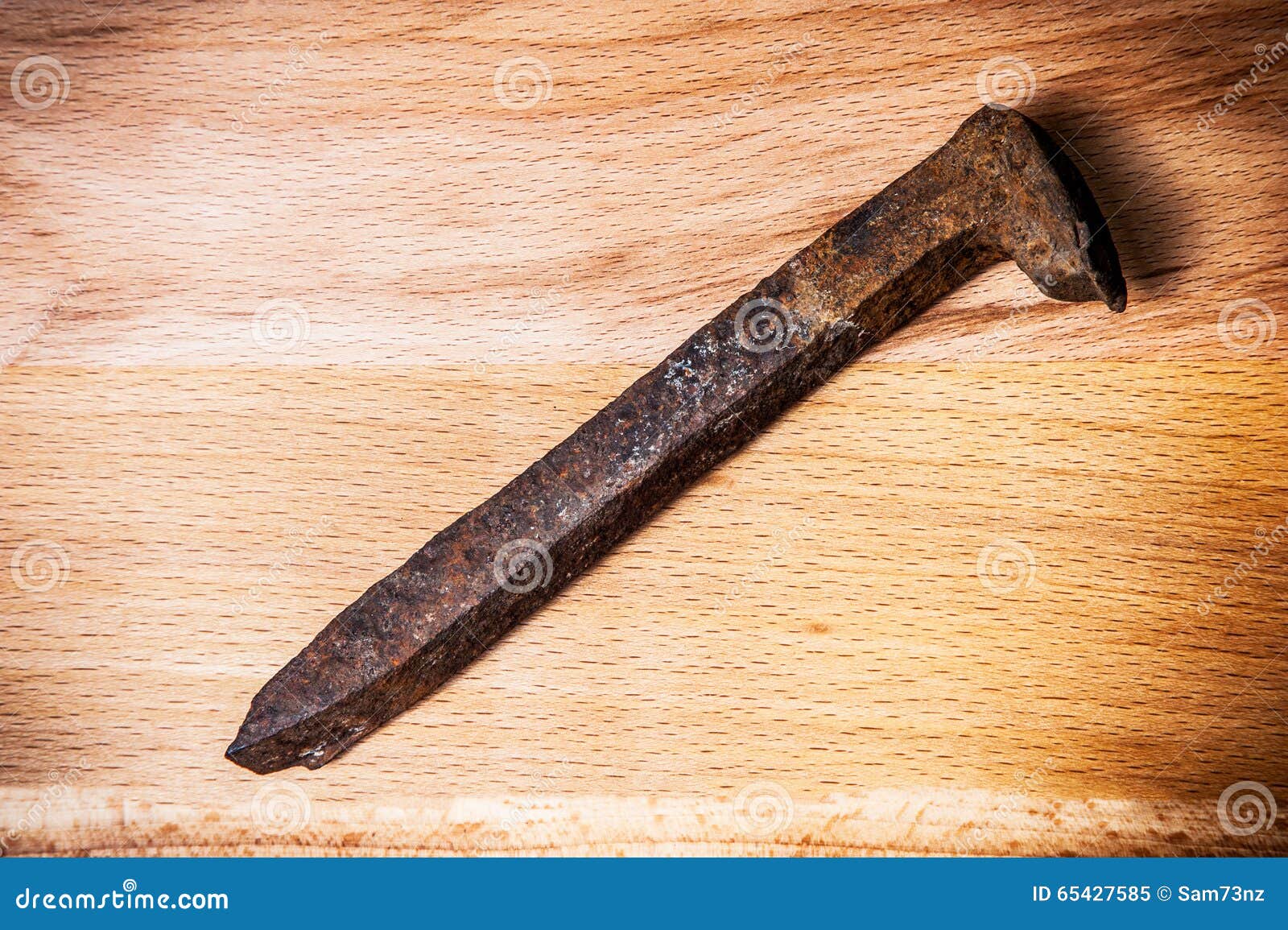 Railroad nail stock image. Image of rail, isolated, spike - 65427585