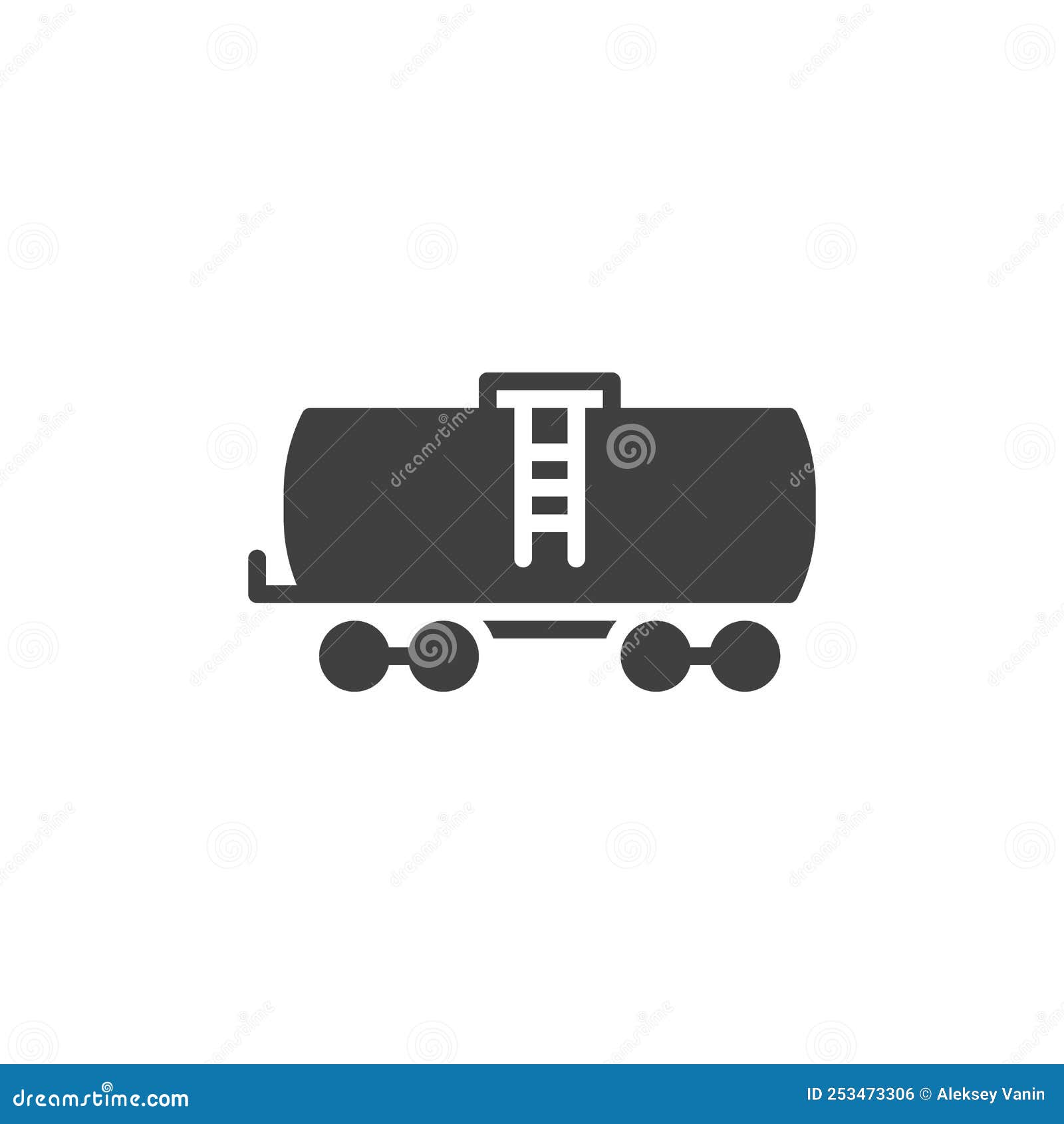 Railroad Oil Transportation Vector Icon Stock Vector - Illustration of ...