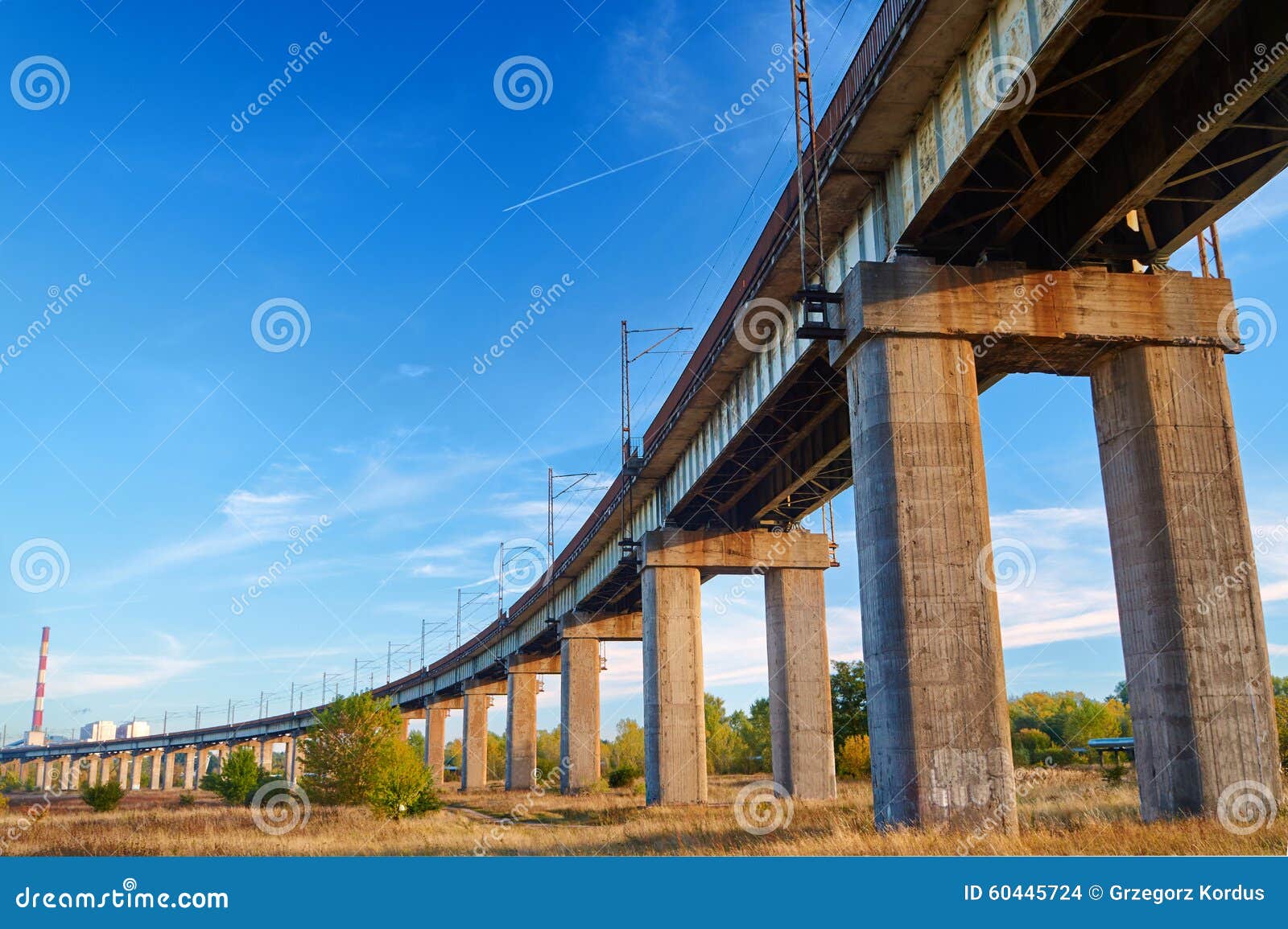 The railroad overpass stock photo. Image of europe, electrical - 60445724