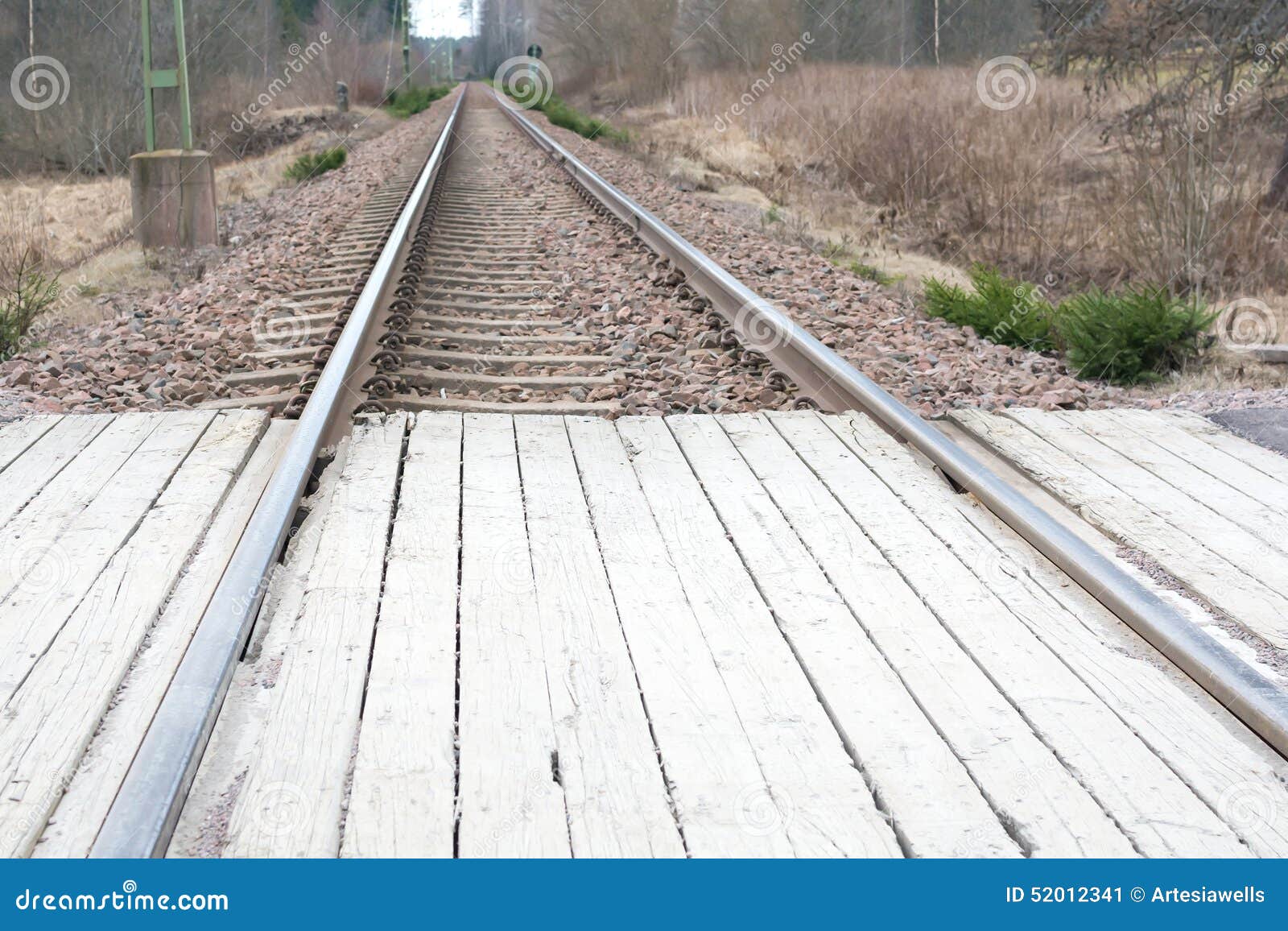 Railroad passage stock image. Image of wooden, crossing - 52012341