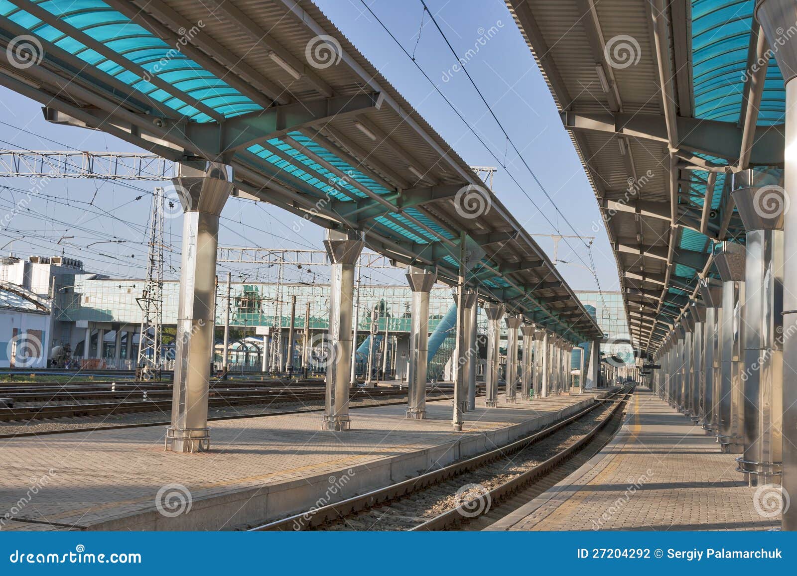 Railroad platform stock photo. Image of terminal, road - 27204292