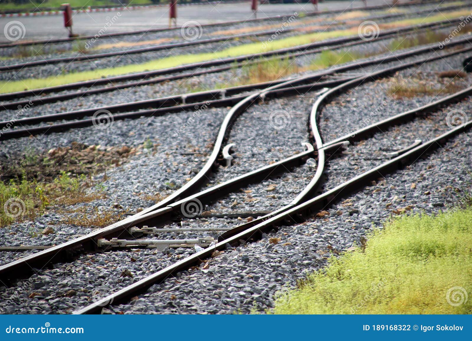 Railroad Point at Station 2 Stock Photo - Image of express, industrial ...