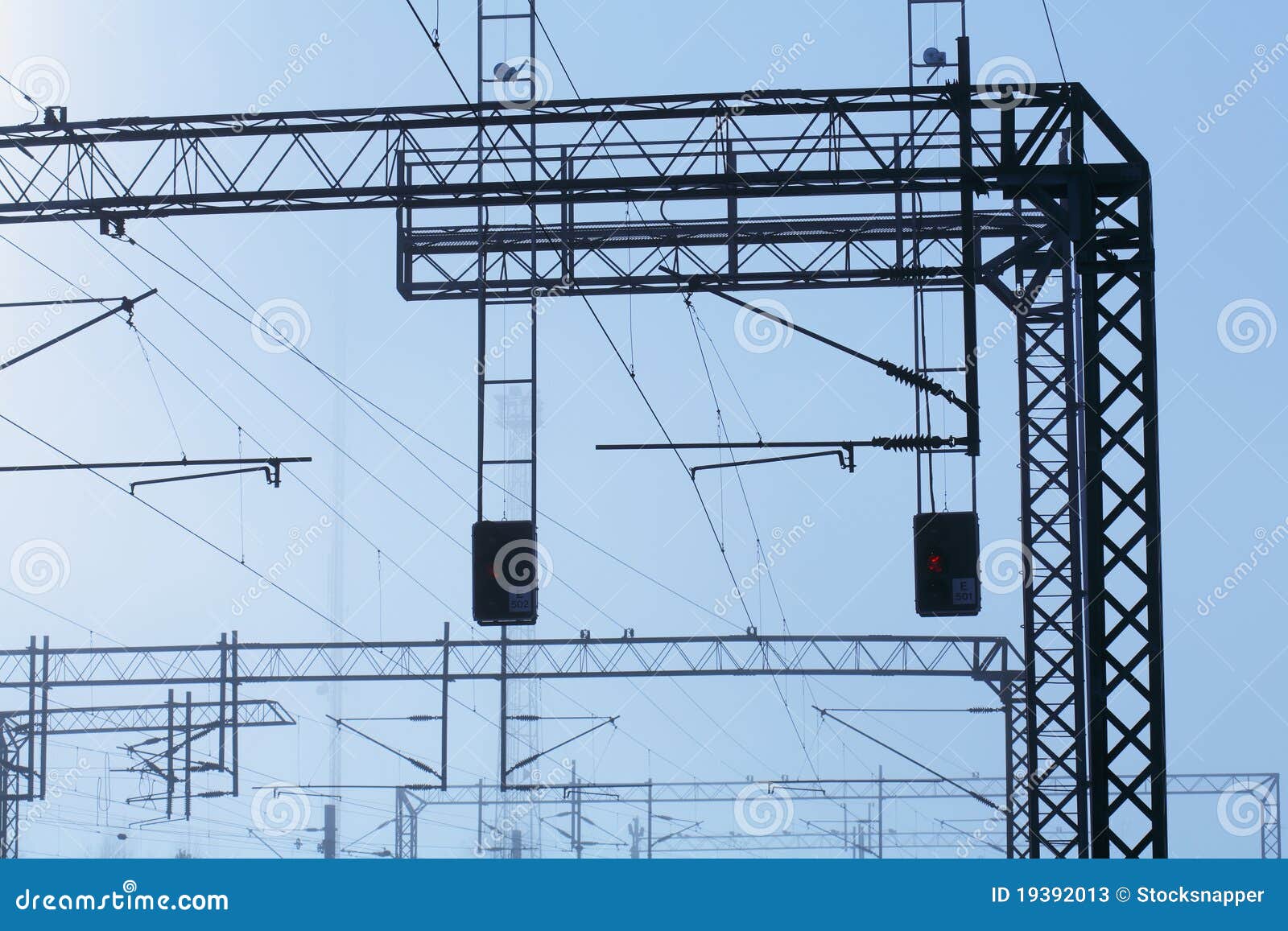 Railroad powerlines stock image. Image of lines, electrical - 19392013